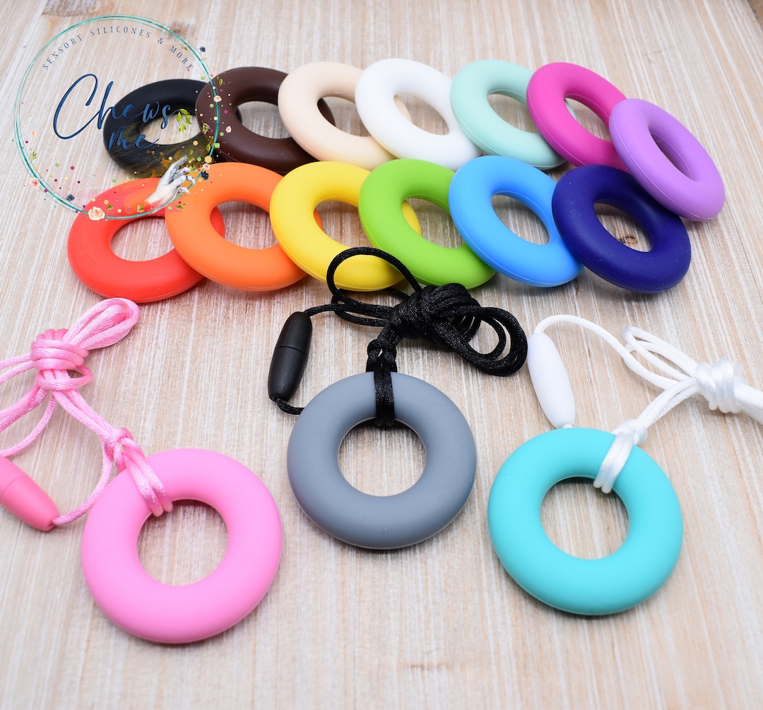 Donut Ring Silicone Necklace | Charm | Sensory | | Stim Toy | Fidget ...