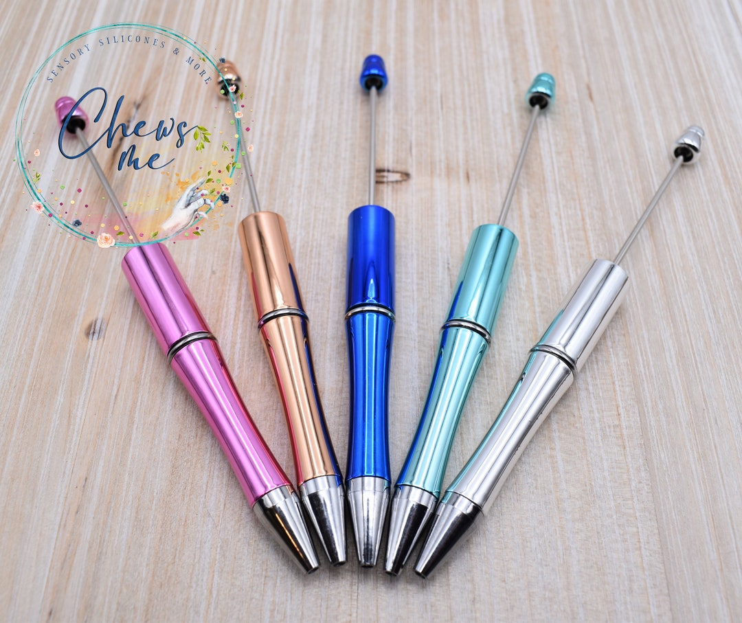 Glossy Beadable Pens or Black/blue Pen Refills or Pen Bags Plastic ...