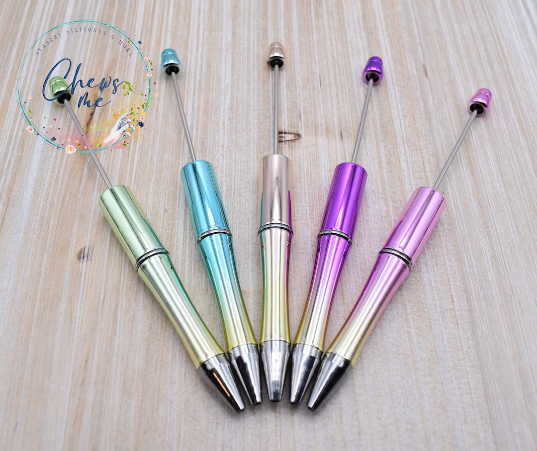 Ombre Glossy Beadable Pens or Black/blue Pen Refills or Pen Bags ...
