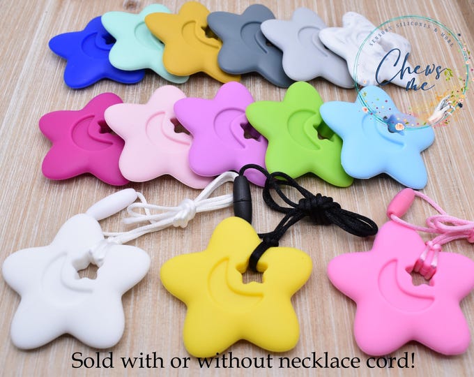 Star Moon Silicone Necklace | Stim | Sensory | Fidget - Etsy