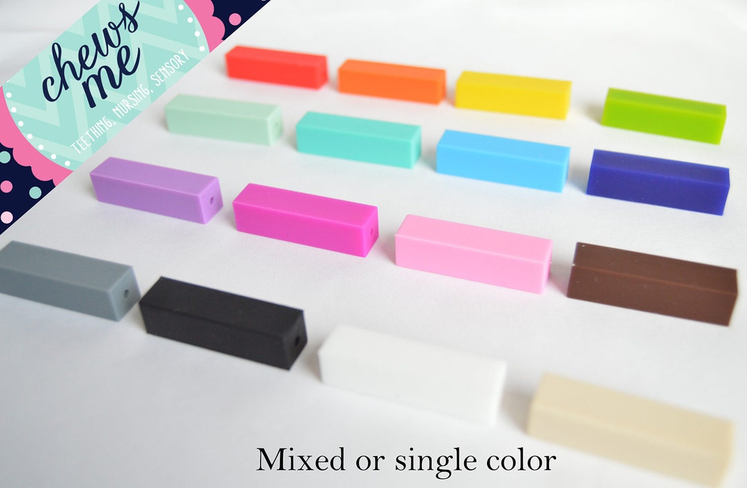 Brick Silicone Bead | Prism Box | Rectangle Cuboid | Sensory | Fidget ...
