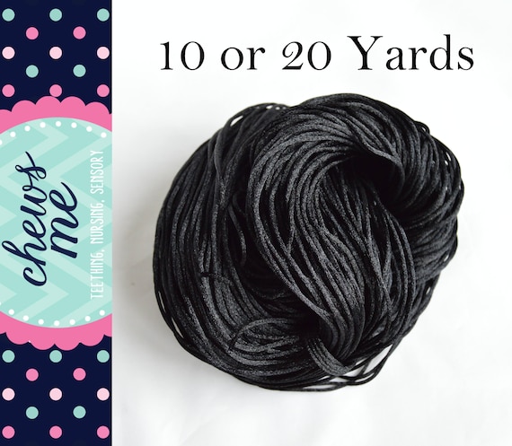 1.5mm Black Satin Nylon Cord 10 or 20 Yards Satin - Etsy