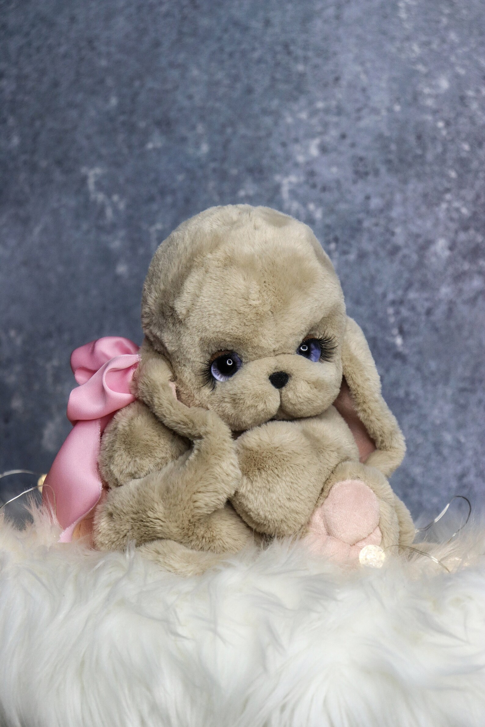 Rabbit Art Animal Creature, Plush Bunny, Artdoll Ooak, Fluffy Bunny ...