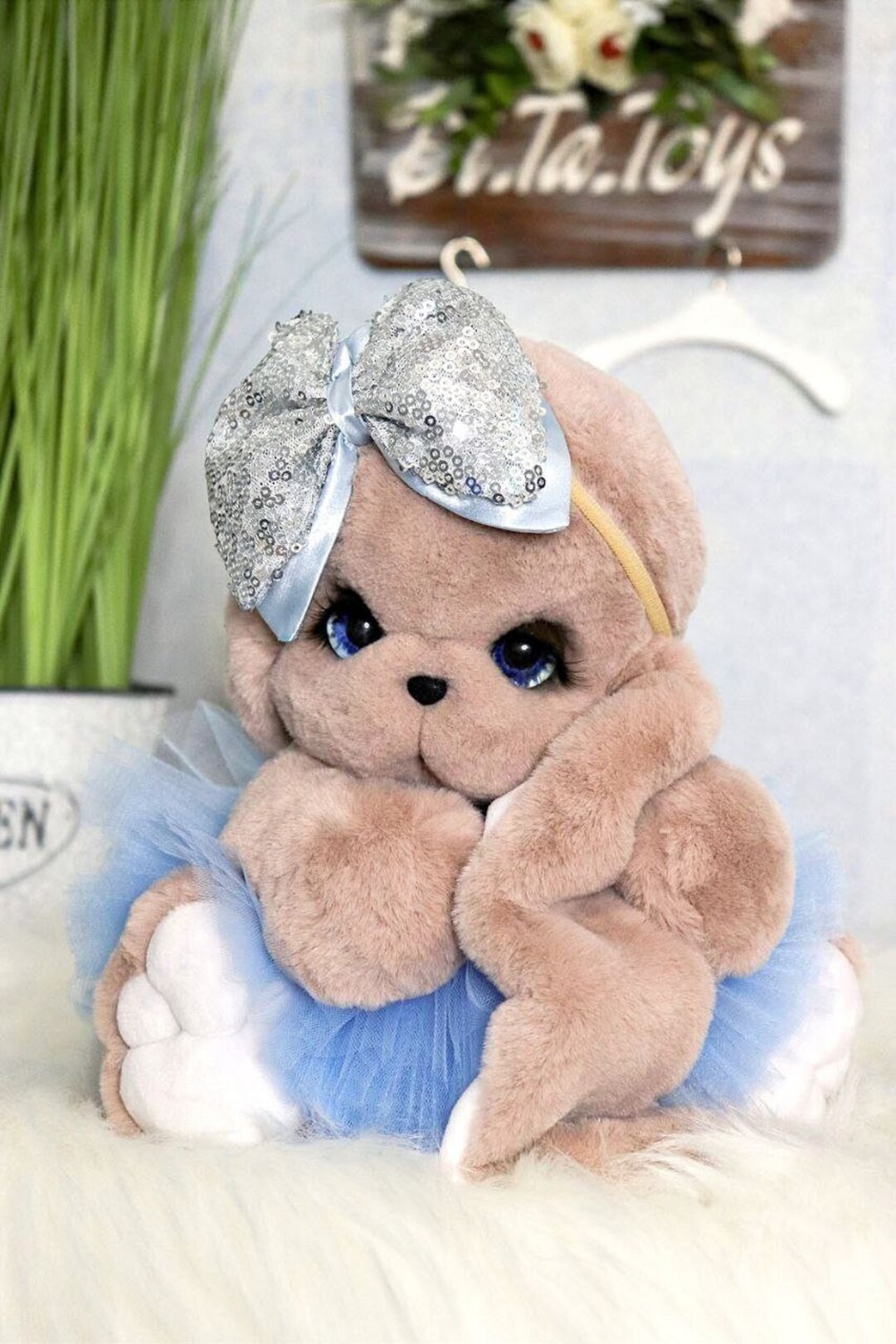 Bunny Handmade,custom Bunny Rabbit Plush, Personalized Gift ...