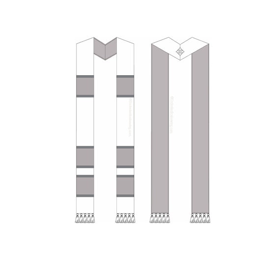 V-neck Clergy Stole Sewing Pattern Style 1008 - Etsy