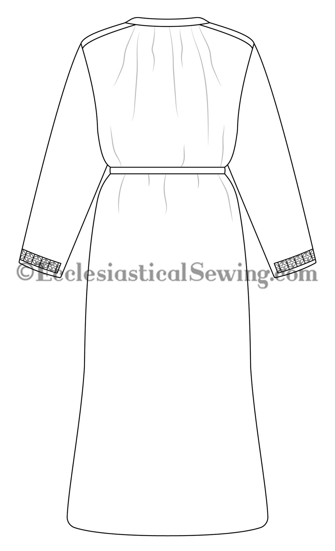 Traditional Alb Pattern for Sewing Vintage Linen Church Vestment ...