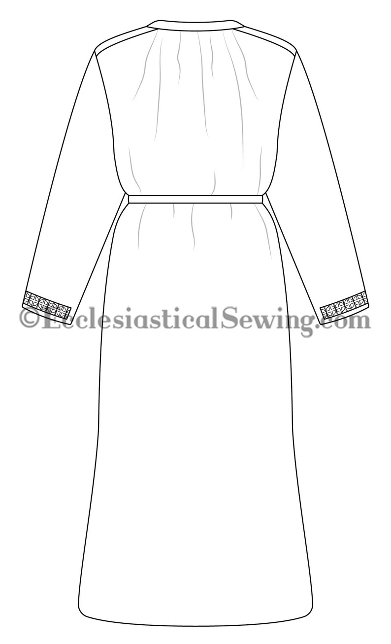 Traditional Alb Pattern for Sewing Vintage Linen Church Vestment ...
