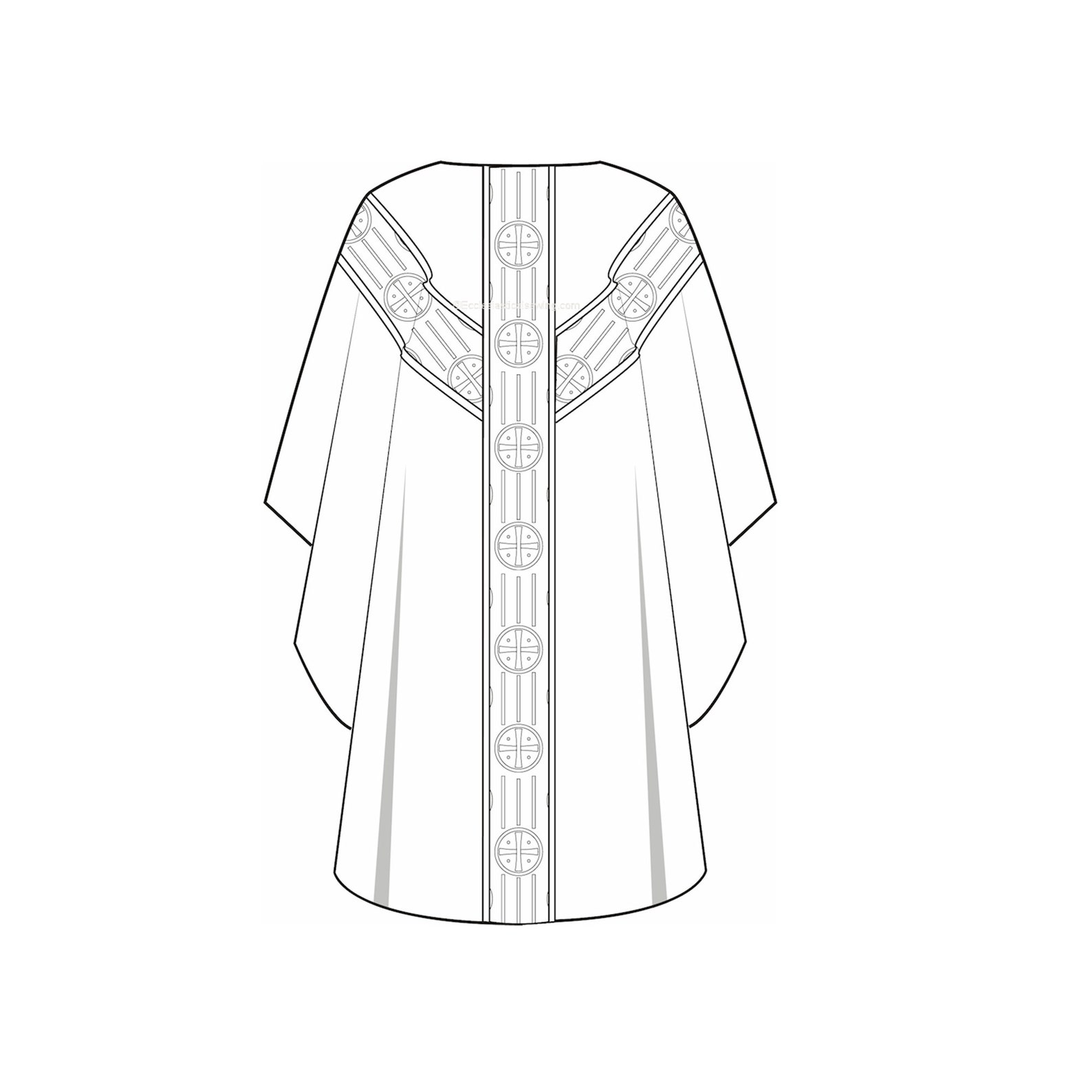 Gothic Priest Clergy Chasuble Y Orphrey Church Vestment Sewing Pattern ...