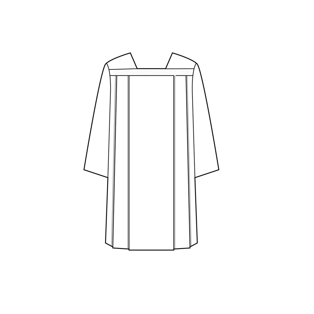 Roman Surplice Sewing Pattern or Square Yoke Suprlice Pattern Style ...