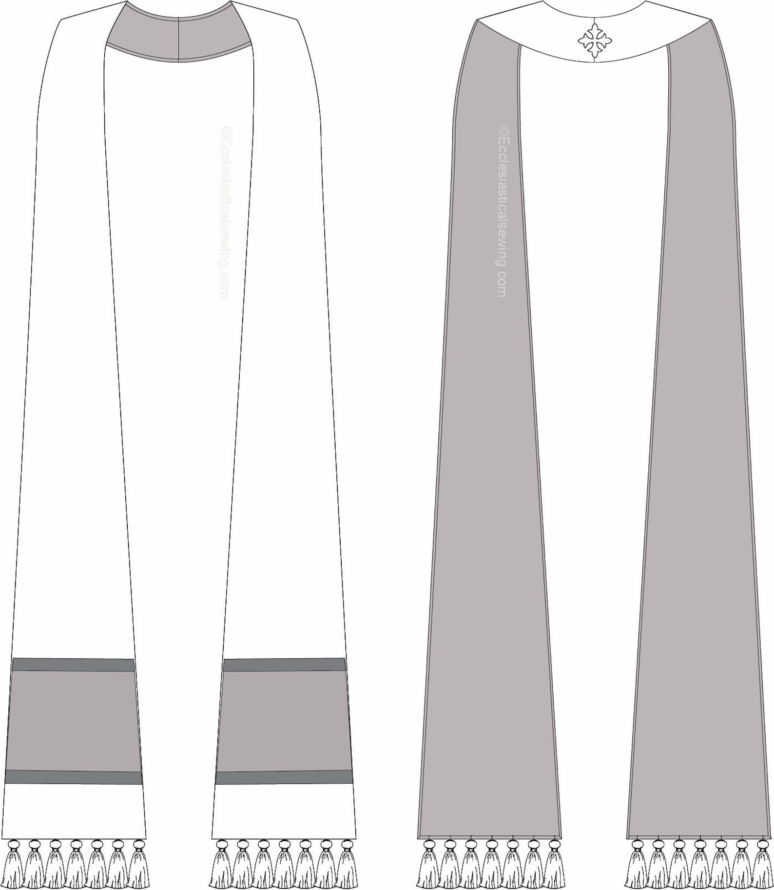 Tapered Pastoral or Priest Stole Sewing Pattern - Etsy