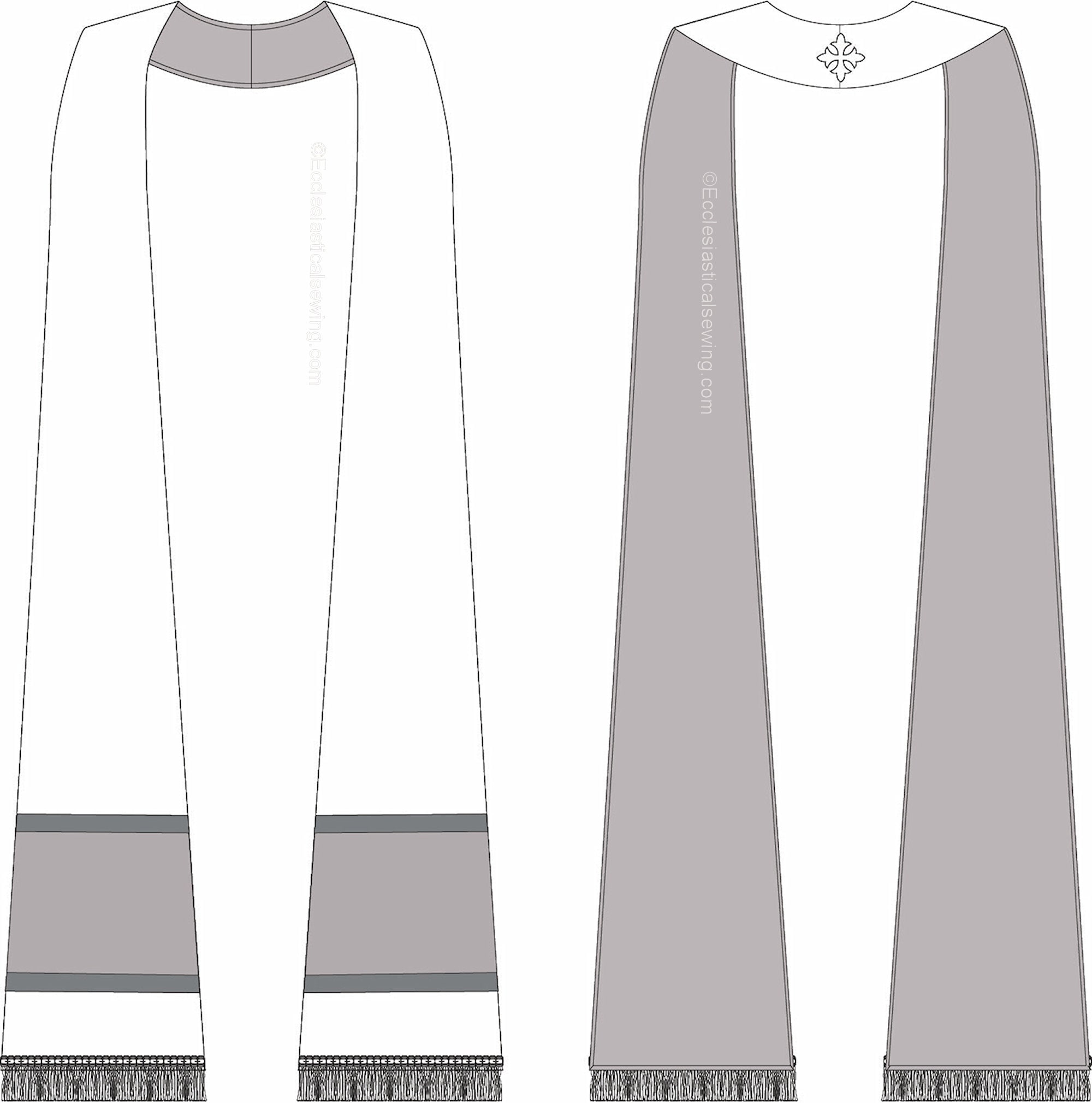 Tapered Pastoral or Priest Stole Sewing Pattern - Etsy