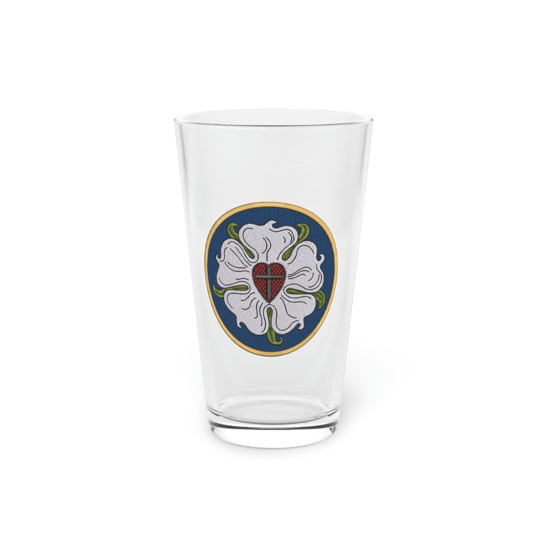 Luther Rose Pint Glass: Reformation Gift, Lutheran Church Decor - Etsy