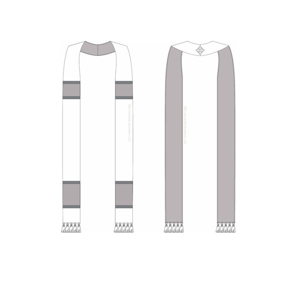 Pastor Priest or Clergy Stole Pattern 3.5 Wide Style | Etsy