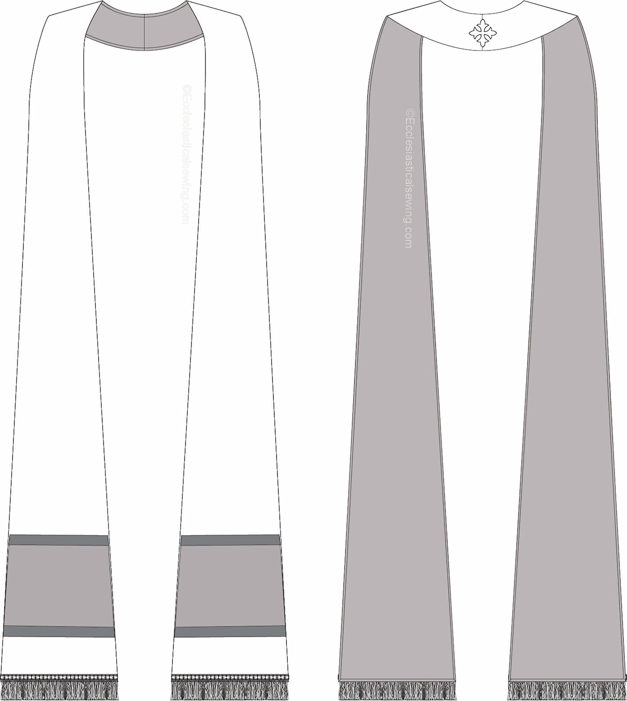 Tapered Pastoral or Priest Stole Sewing Pattern - Etsy
