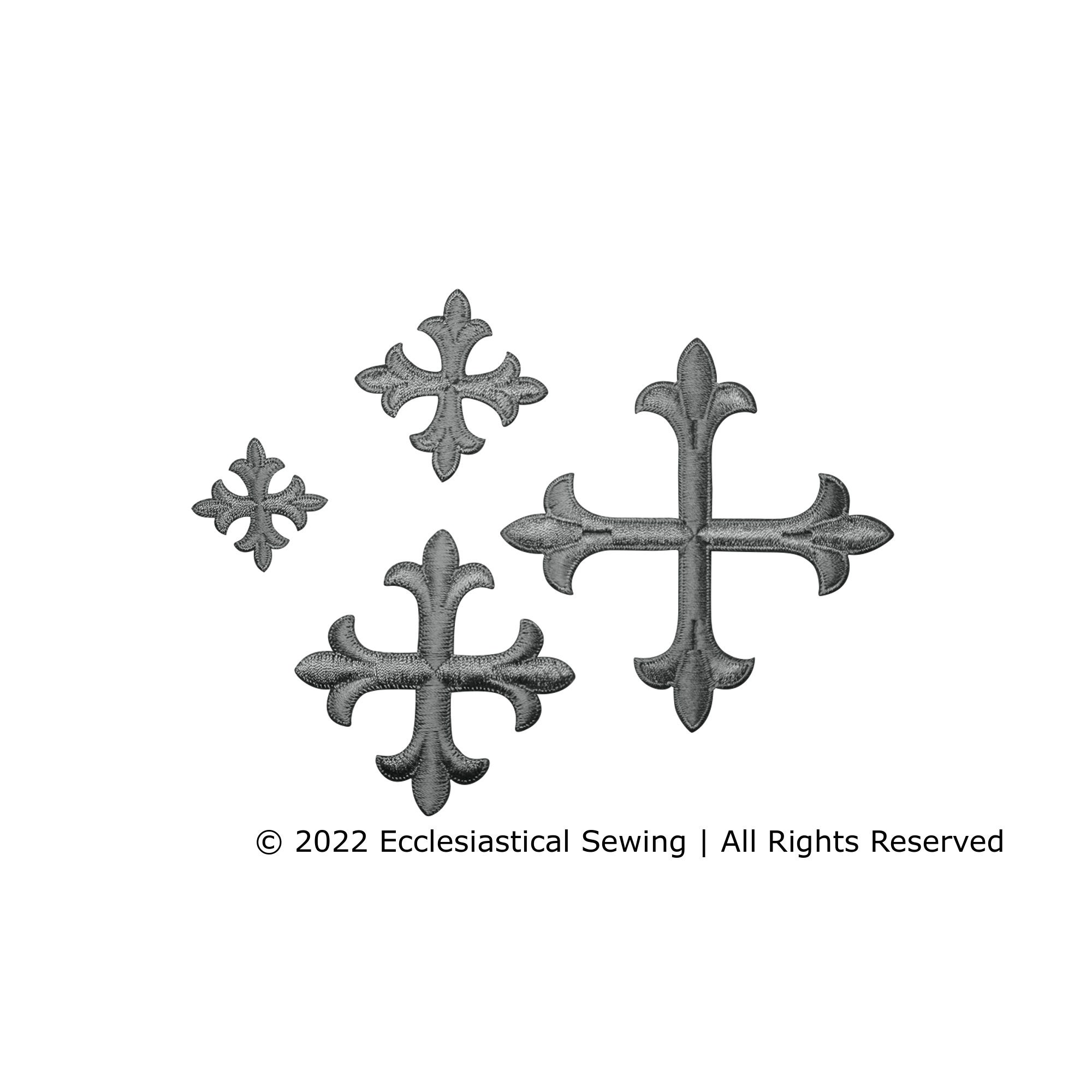 Iron on Cross Applique Forest Green Grey Kelly Green - Etsy