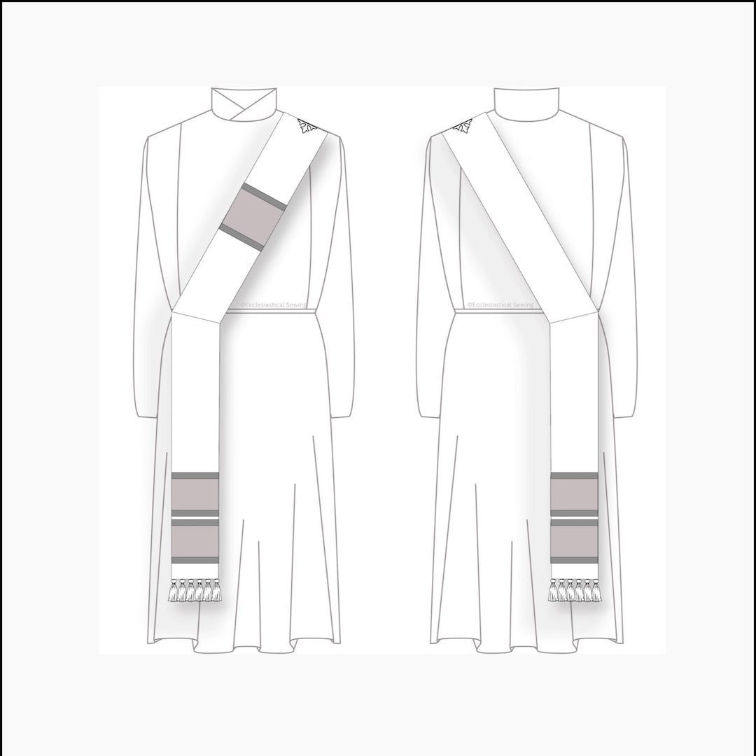 Deacon Stole Sewing Pattern Style 1009: Church Vestment Pattern - Etsy