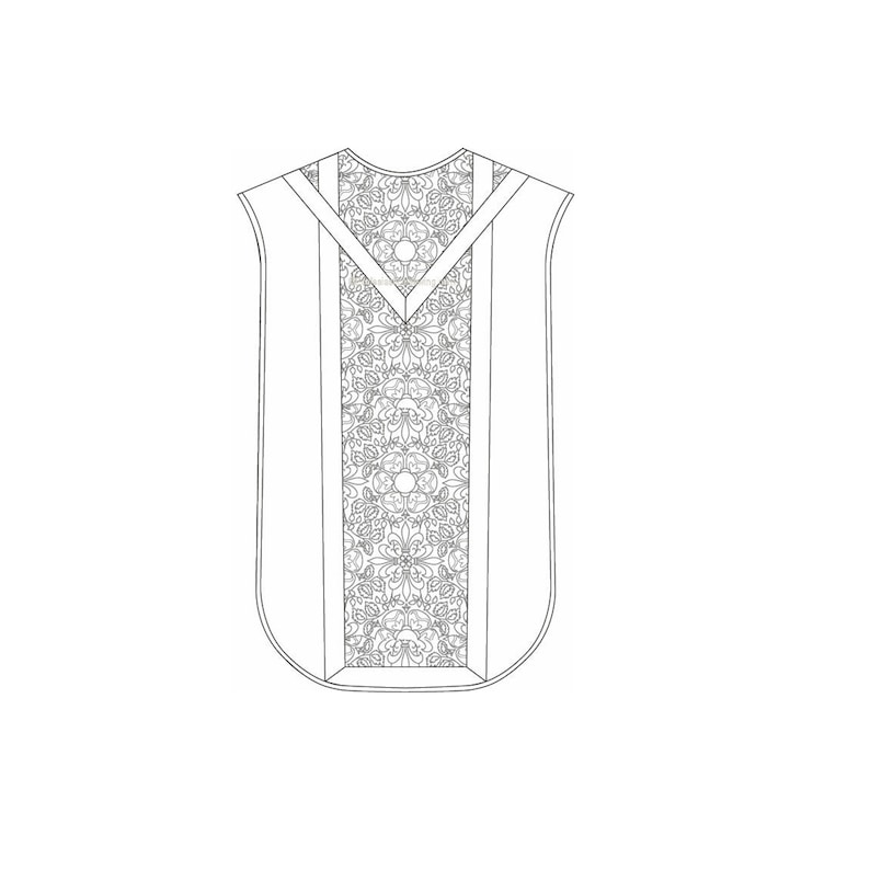 Latin Mass Chasuble Sewing Pattern Style 3010: Traditional Catholic ...