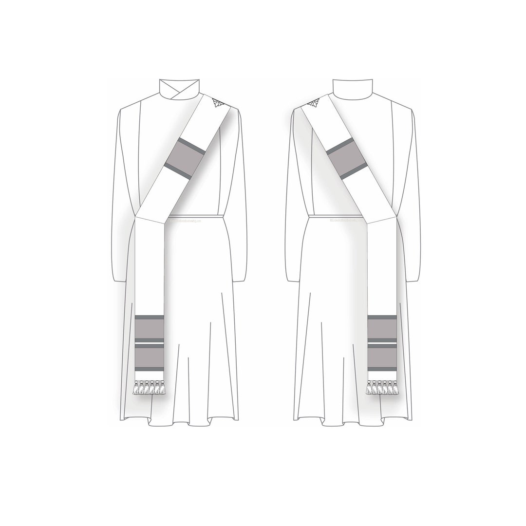 Deacon Stole Sewing Pattern Style 1009, Stole Sewing Pattern for ...