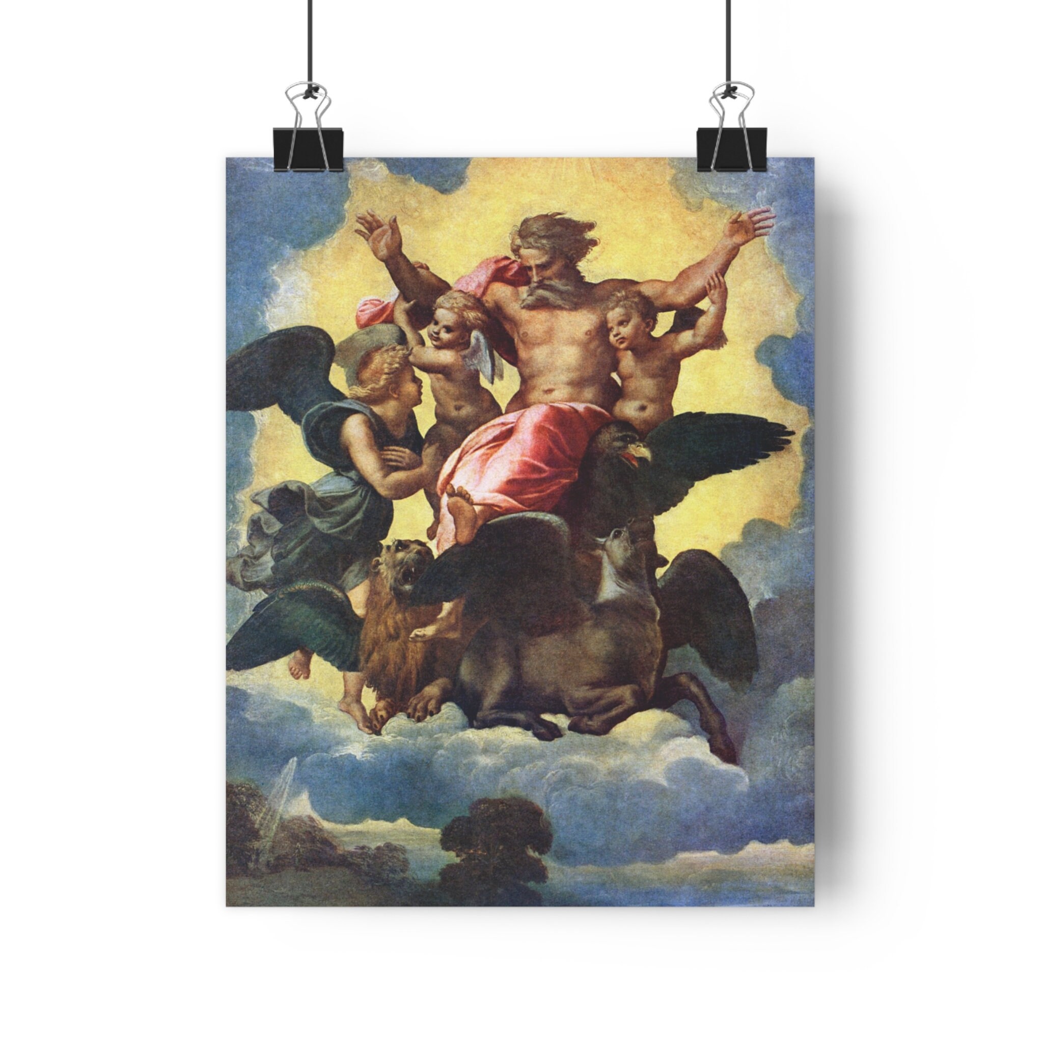 Religious Art for Home and Office Raphael's 'ezekiel's Vision' 1518 ...