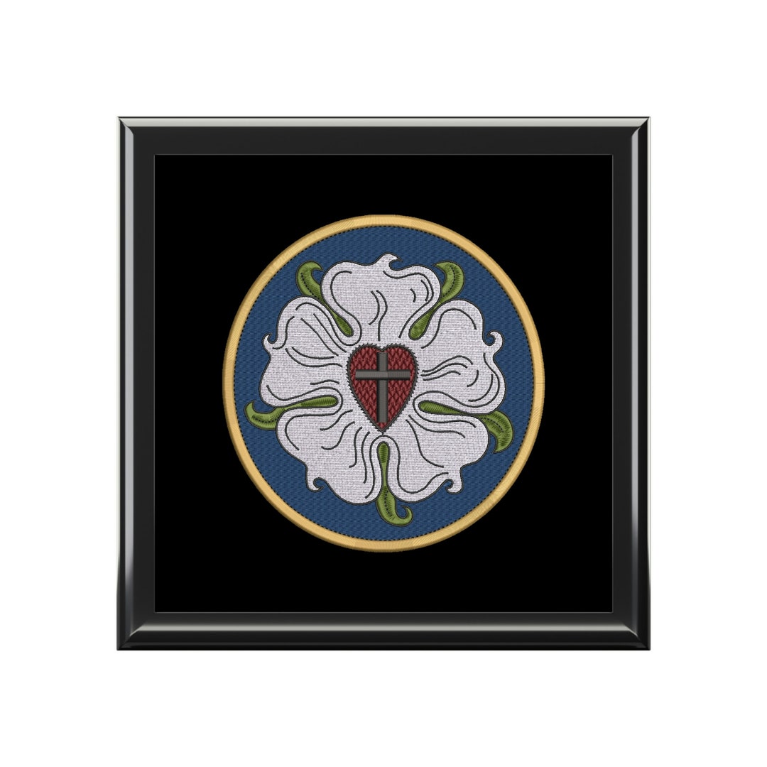 Christian Jewelry Box Luther Rose Reformation Gift for Pastor Lutheran ...