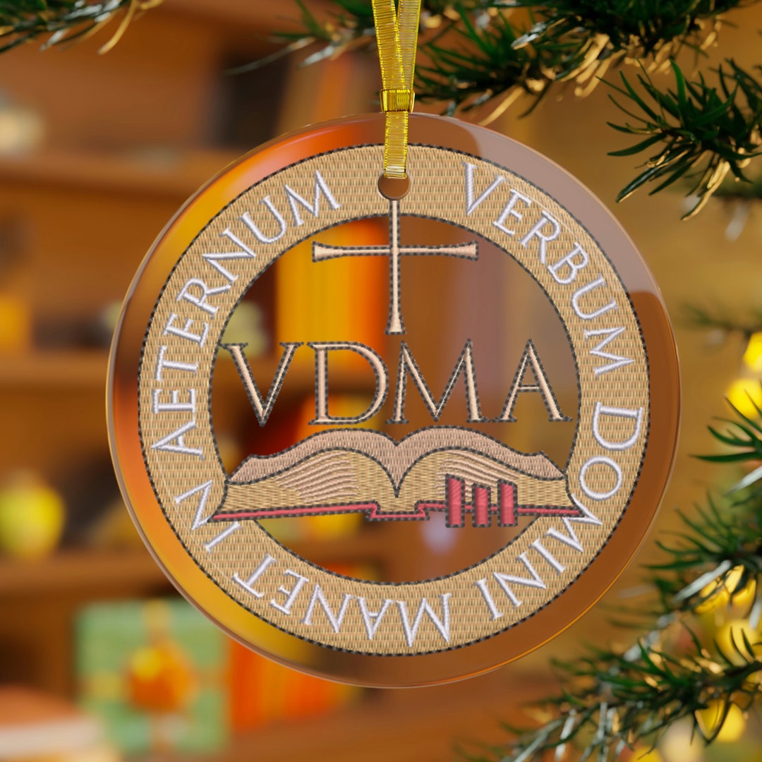 VDMA Lutheran Glass Ornament: Handmade Christian Christmas Decoration ...