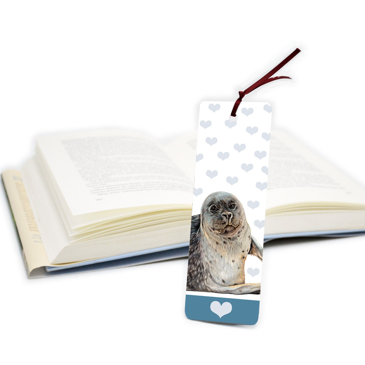 Seal Paper Bookmark Animal Bookmarker - Etsy
