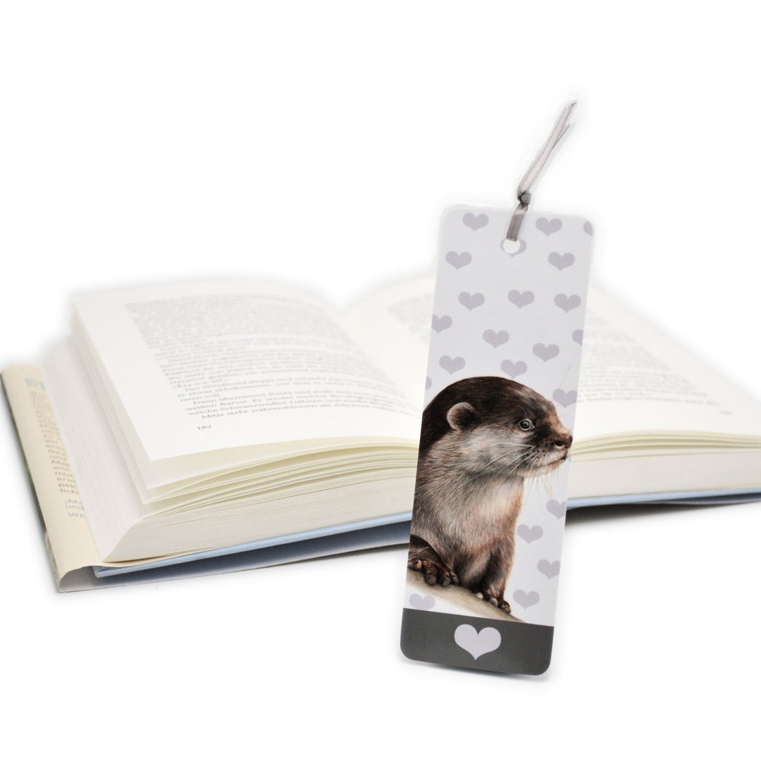 Sea Otter Paper Bookmark, Glossy - Etsy