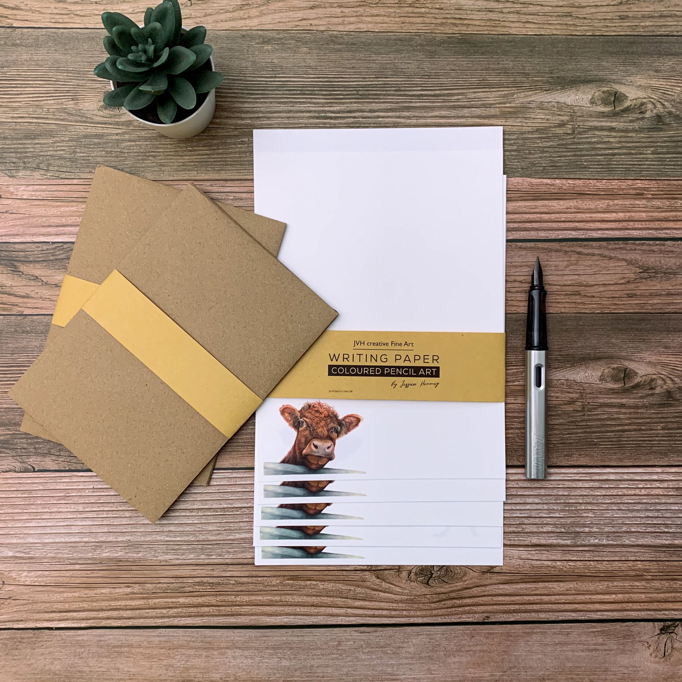 Cow Farm Animal Letter Writing Paper Set Structured Paper - Etsy