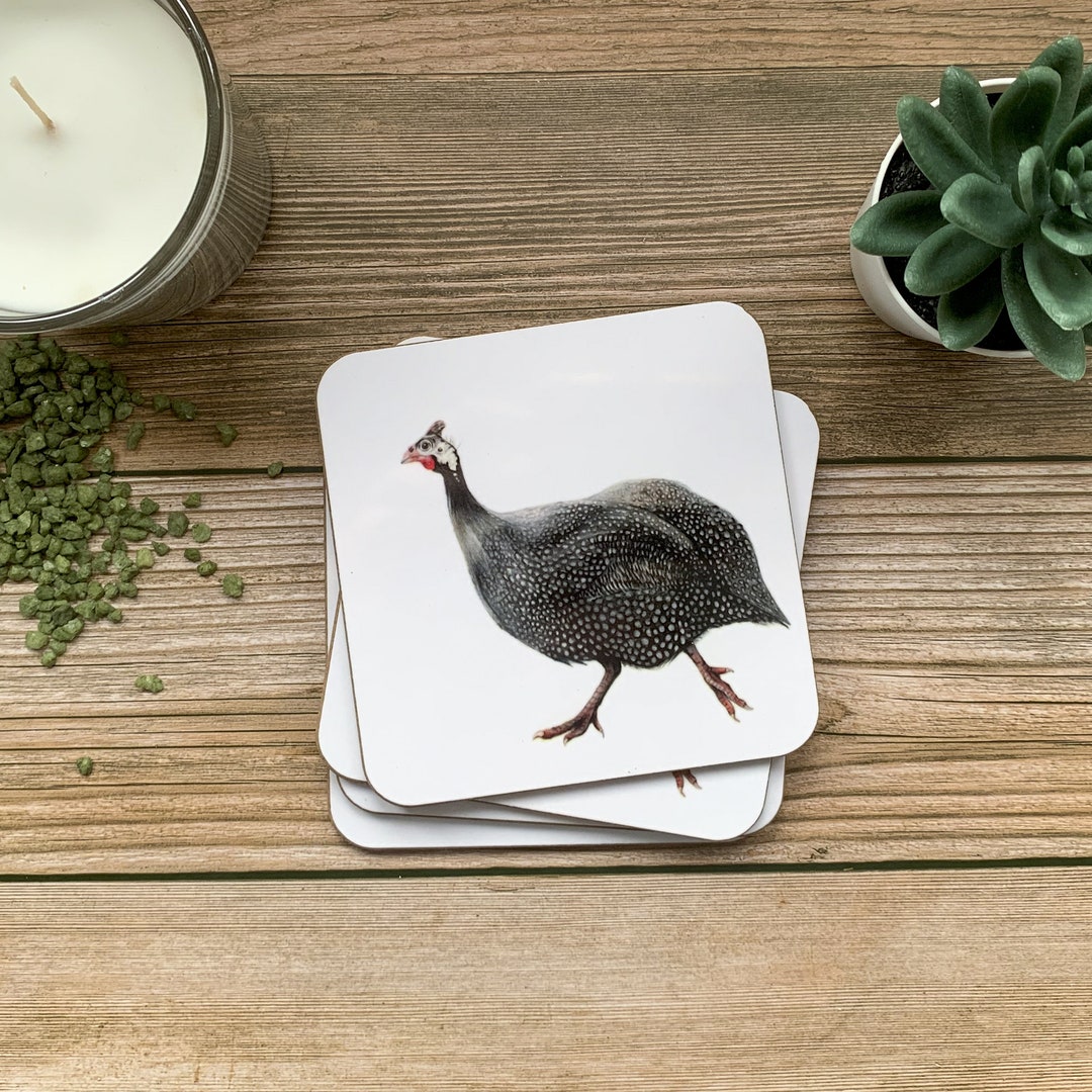 Guinea Fowl Animal Drinks Coaster - Etsy