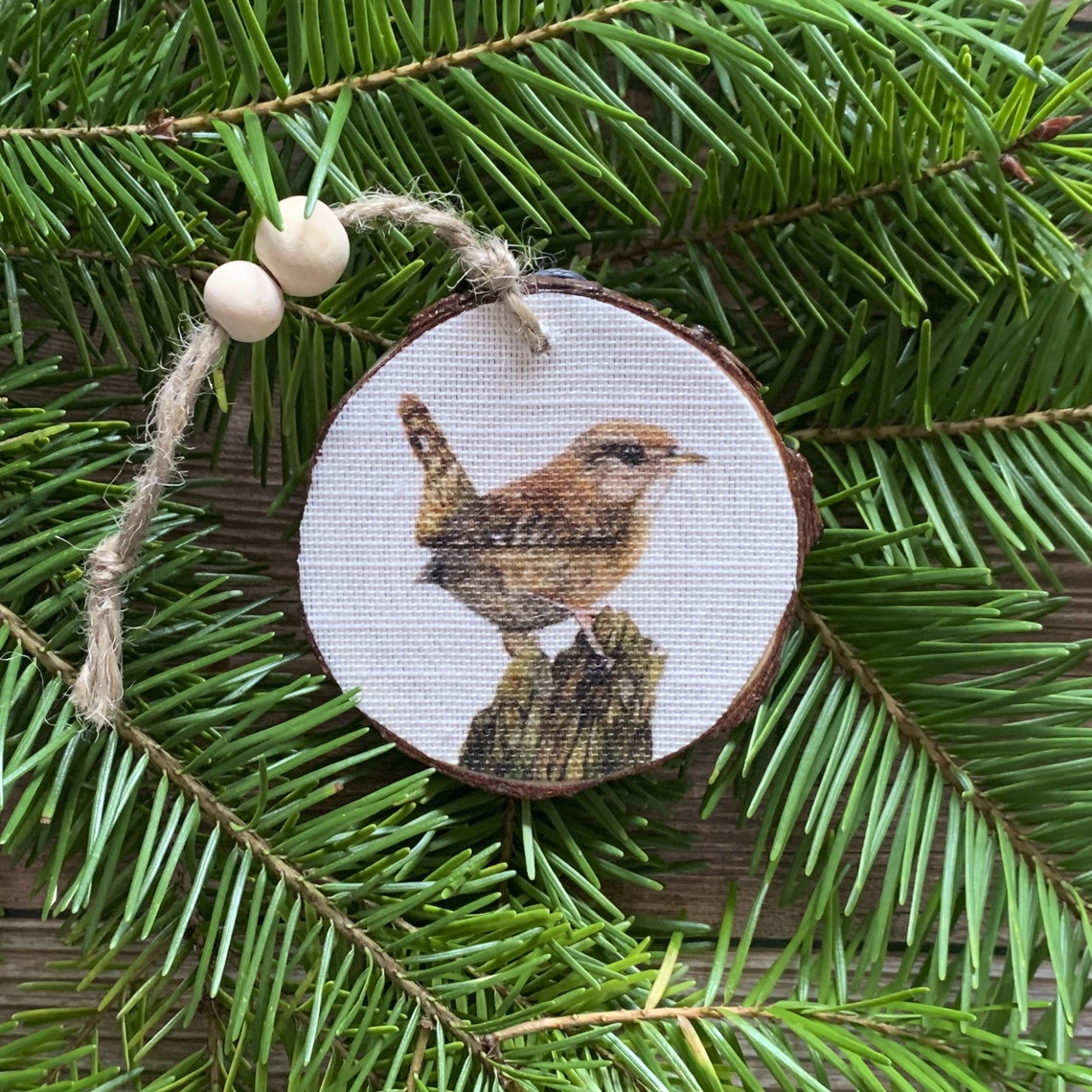 Wren, Bird – Animal Wood Slice Ornament – Bird Lover Gift - Etsy