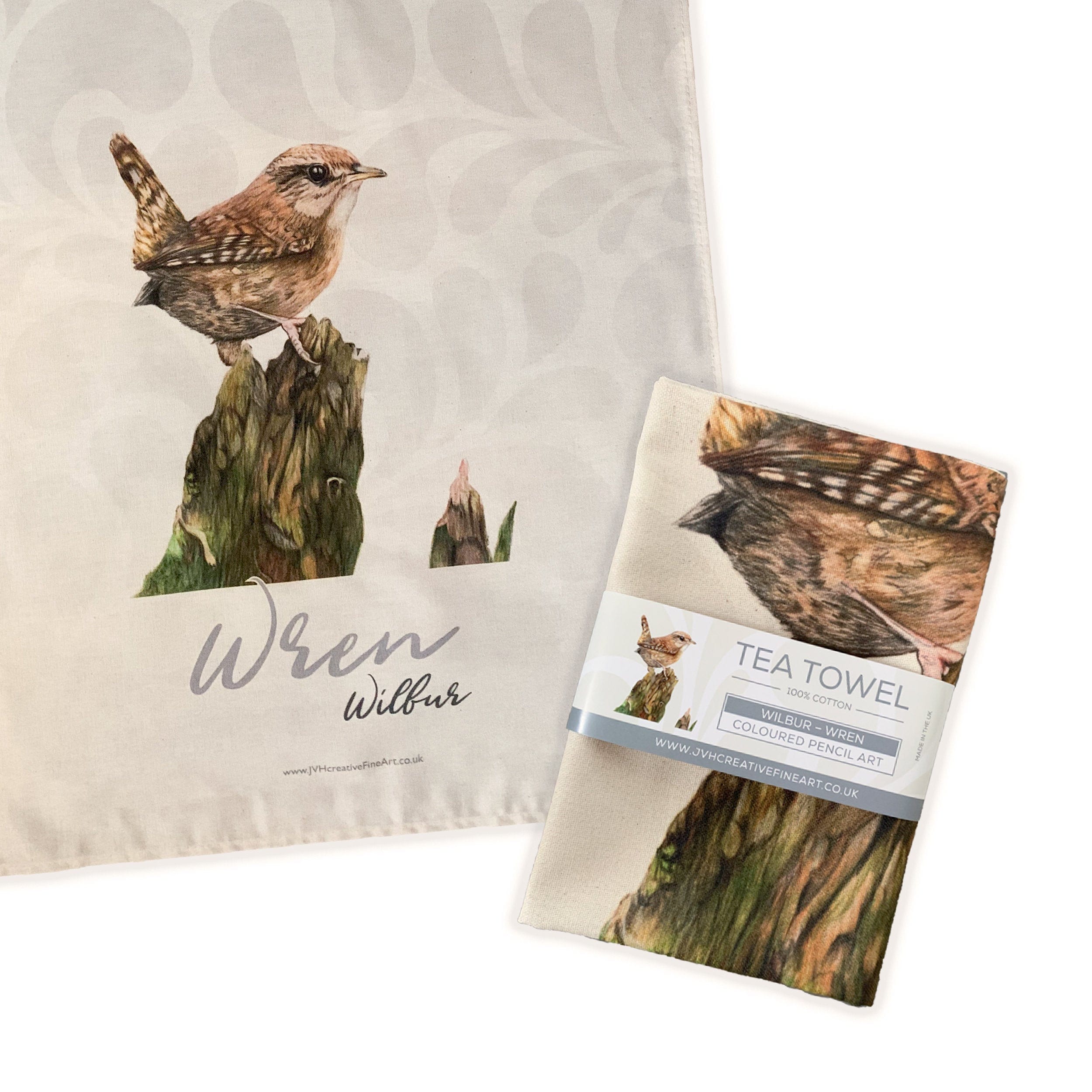 Wren, Bird Tea Towel - Etsy