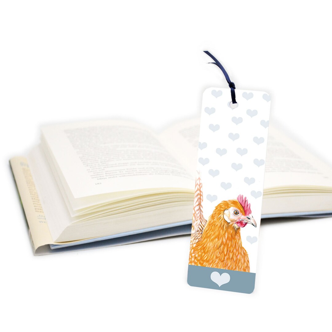 Chicken, Animal Paper Bookmark Friesian Chicken Hen - Etsy