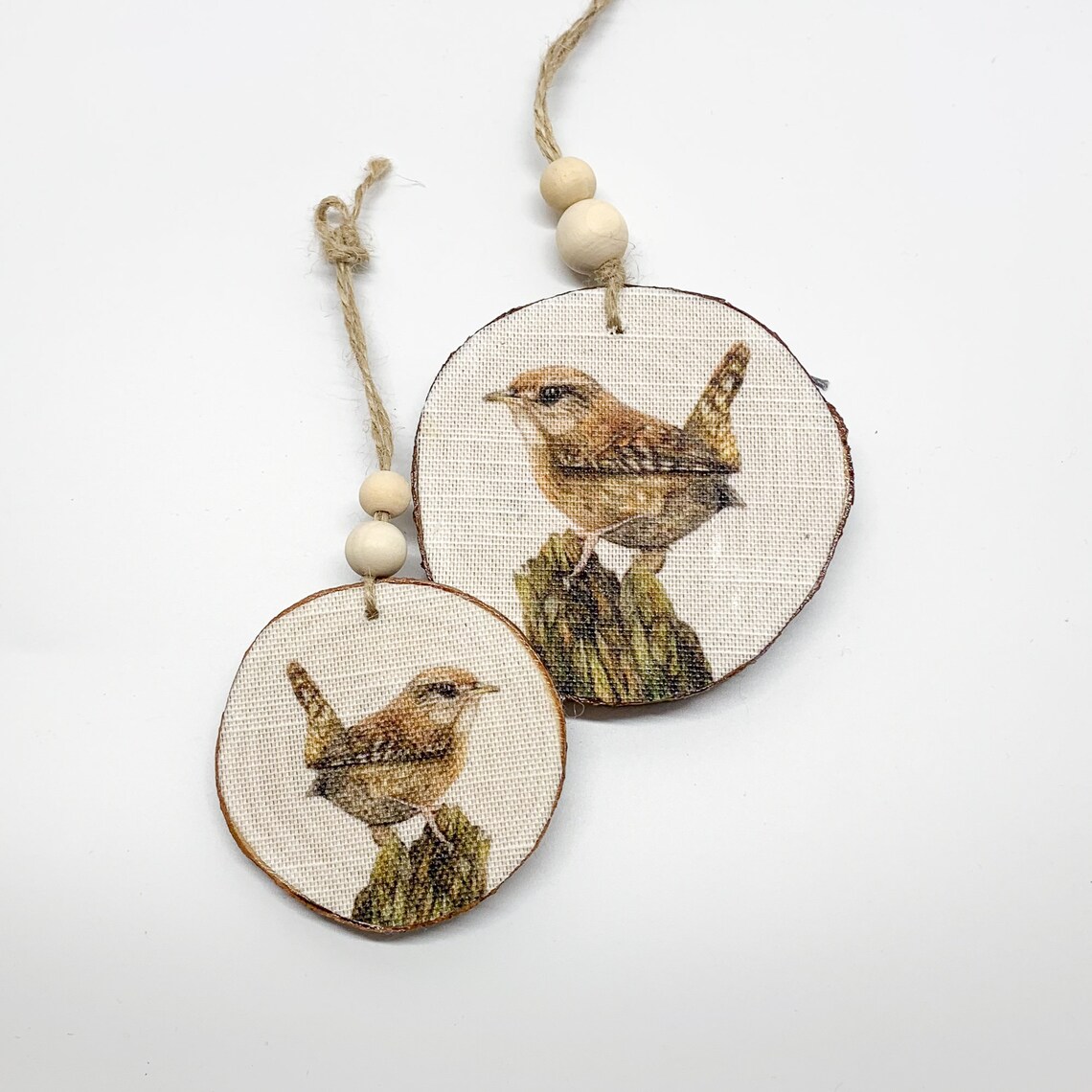 Wren, Bird – Animal Wood Slice Ornament – Bird Lover Gift - Etsy