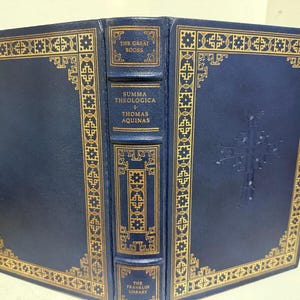 Franklin Library Thomas Aquinas SUMMA THEOLOGICA 2 Vol Western World - Etsy