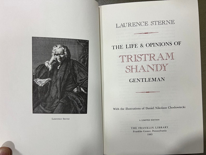 Franklin Library Tristram Shandy by Laurence Sterne Western World ...