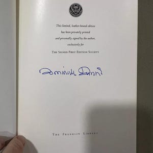 Franklin Library Season in Purgatory - Dominick Dunne SIGNED 1st ...