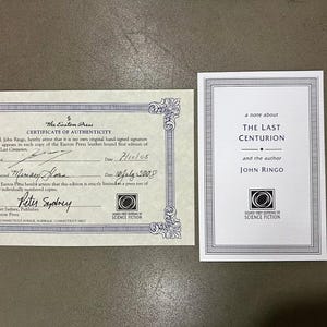 Easton Press Last Centurion - John Ringo SIGNED Sci-fi 1st Ed COA - Etsy