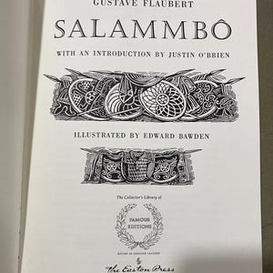 Easton Press Salammbo by Gustave Flaubert Famous Edition - Etsy