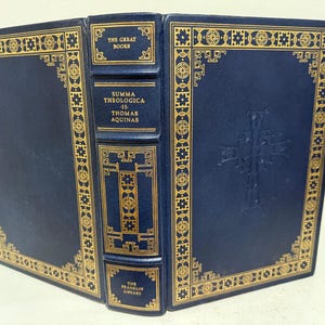 Franklin Library Thomas Aquinas SUMMA THEOLOGICA 2 Vol Western World - Etsy