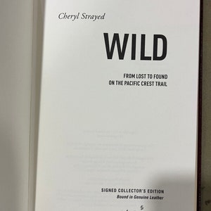 Easton Press Wild - Cheryl Strayed SIGNED Modern Classics W/ COA - Etsy