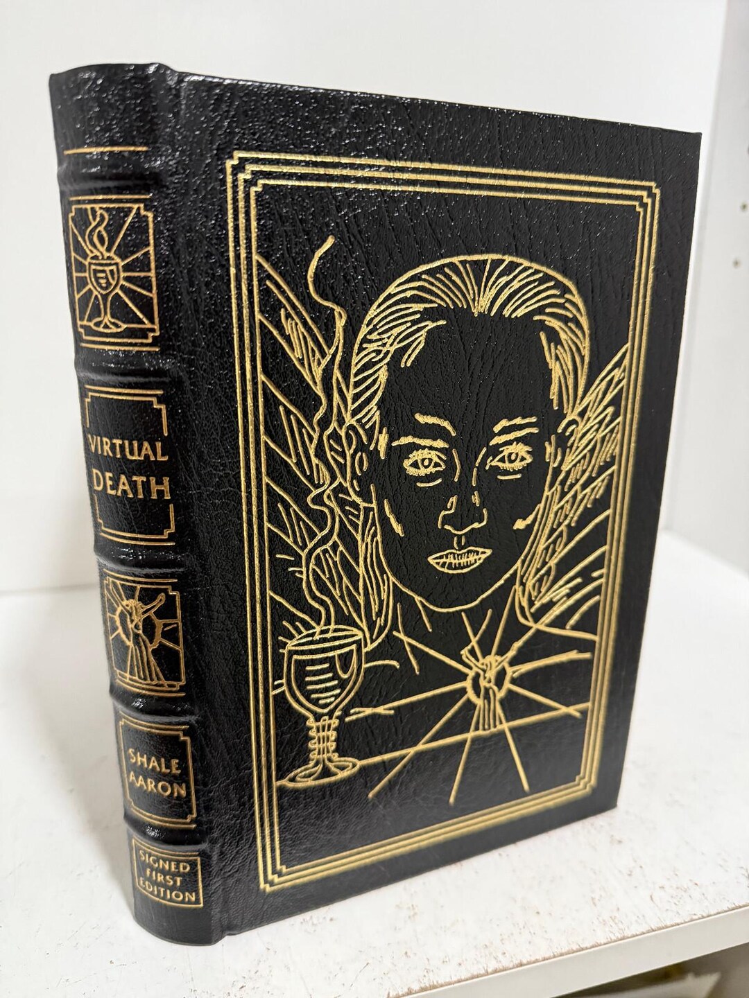 Easton Press Virtual Death - Shale Aaron SIGNED 1st Ed Sci Fi - Etsy