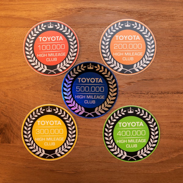 Toyota Sticker Mileage - Etsy