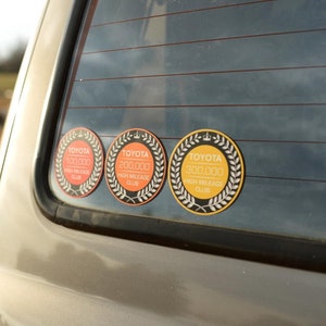 Toyota High Mileage Club Sticker Decal 100k 200k 300k 400k 500k 600 ...