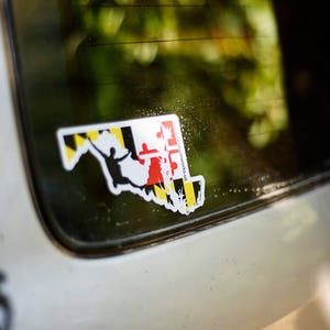 Maryland Flag Sticker Rock Climbing State Pride Climber Bouldering ...