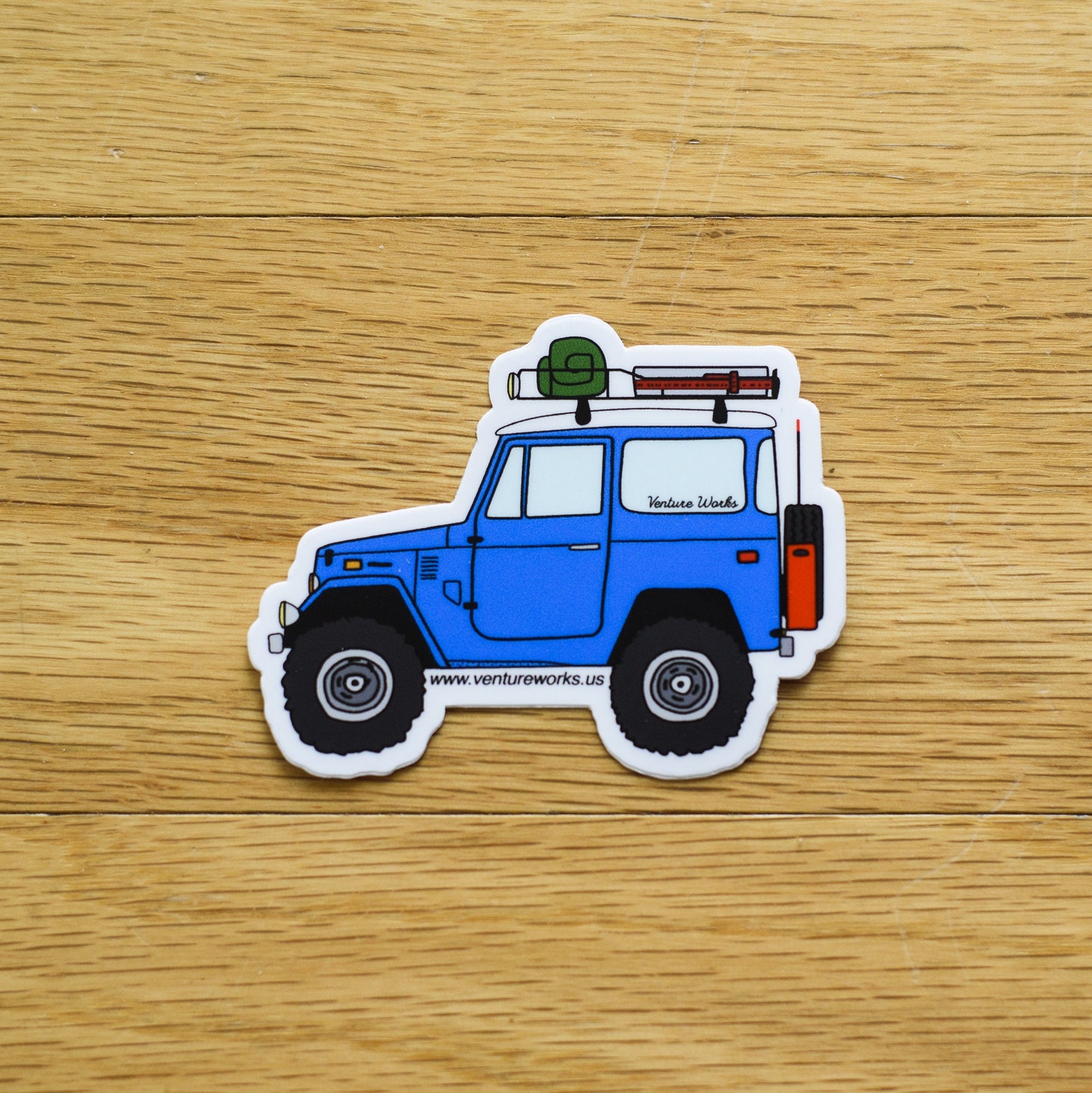 FJ40 Toyota Land Cruiser Sticker Decal Blue Overland off Road Adventure ...