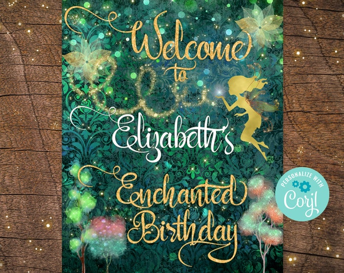 Fairy Birthday Invitation, Whimsical Invitation, Enchanted Forest ...