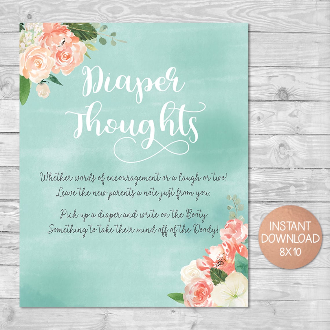 Diaper Thoughts Sign Printable Late Night Diapers Sign Baby - Etsy Canada