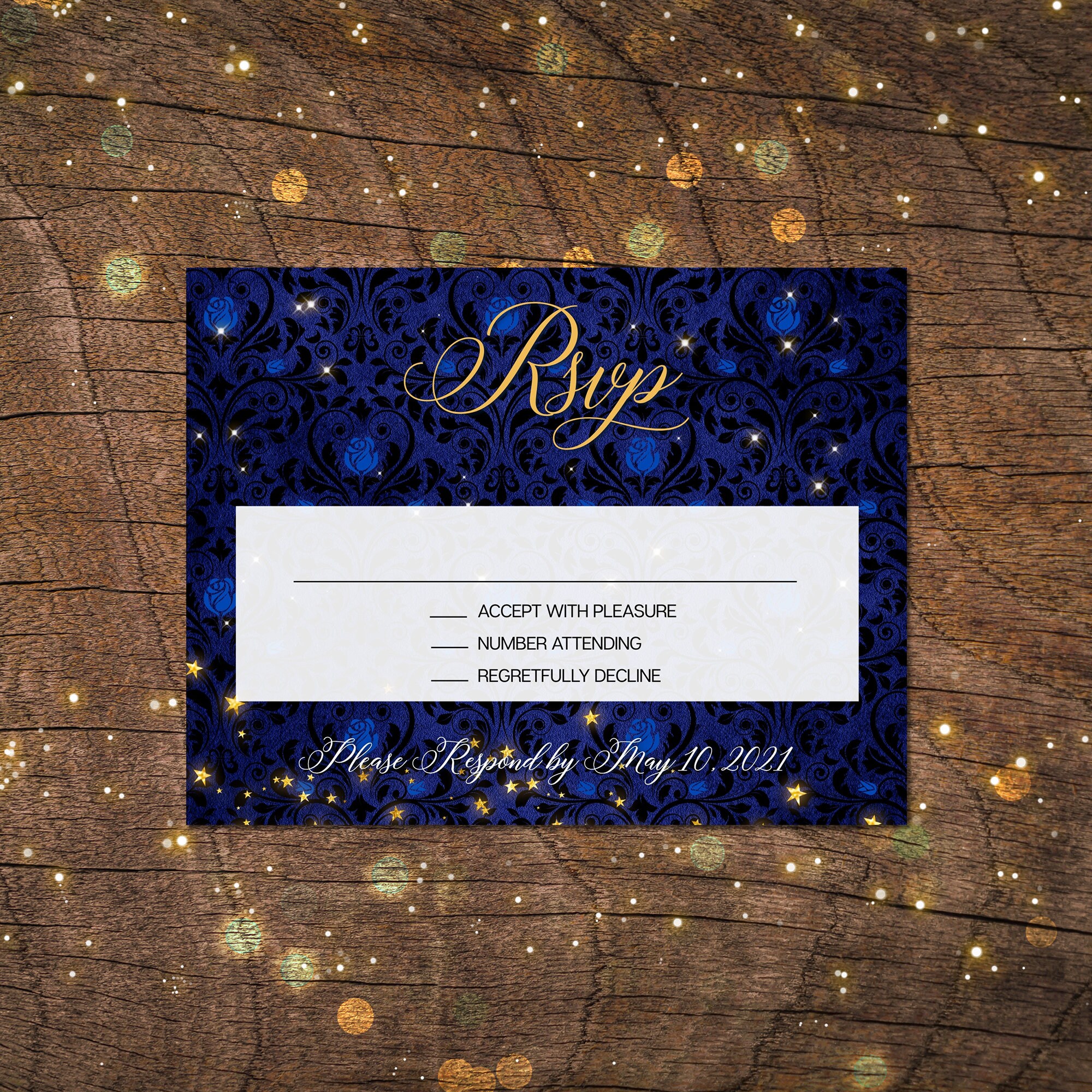 Enchanted Wedding Invitation String Lights Invitation Starry - Etsy Canada