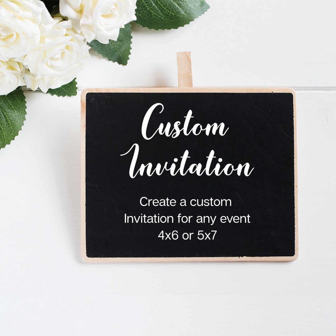 Customize Invitation, Design Add On, Custom Design Program, Custom ...