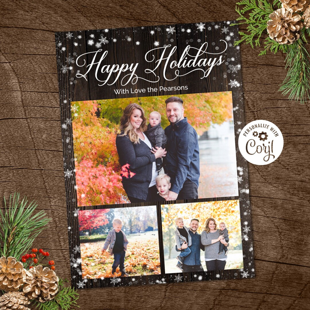 Photo Christmas Card, Family Christmas Card, Photo Holiday Card ...